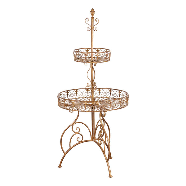 Antique Gold 2-Tier Metal Display Stand – Christabelle Australia