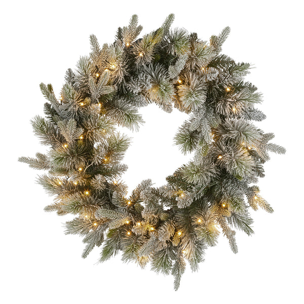 National Tree Company 76cm Pre Lit Snowy Stamford Spruce Battery Opera ...
